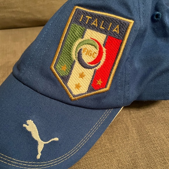 Puma | Accessories | Puma Italy Italia Hat Blue Adjustable | Poshmark
